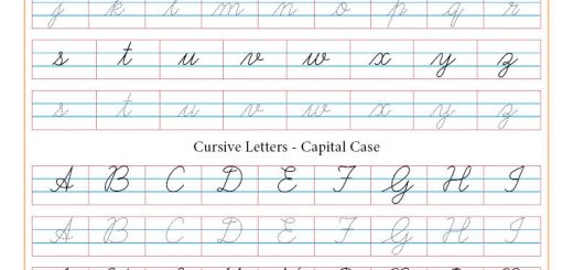 Prerequisites for Cursive Writing | SuryasCursive.com