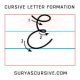 Capital Letter E in Cursive - SuryasCursive.com