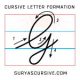 Capital Letter G in Cursive - SuryasCursive.com