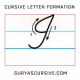 Capital Letter I in Cursive - SuryasCursive.com
