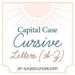Capital Case Cursive Letters (A to Z) - SuryasCursive.com